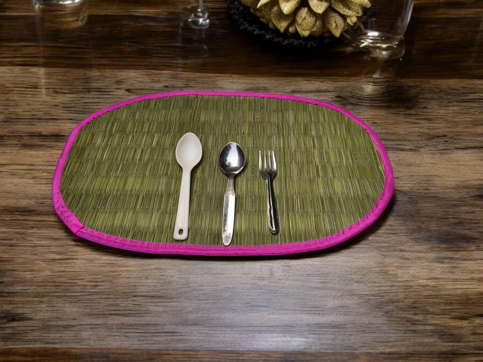 Handwoven Natural Reed Grass Table Mats – 12x18 Inches – Pack of 6 | eBay