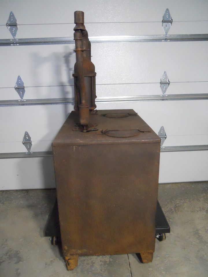 Vintage Double Oil Lubester & Wayne Curbside Gas Pump Gas Station ...