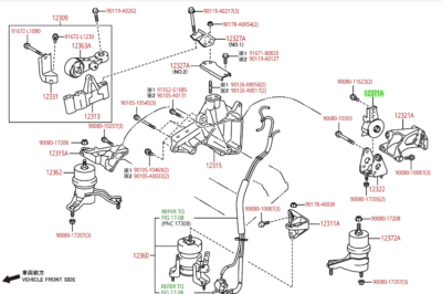 Toyota Sienna 2004 - 2010 3.3L Rear Engine Mount Genuine OEM OE | eBay