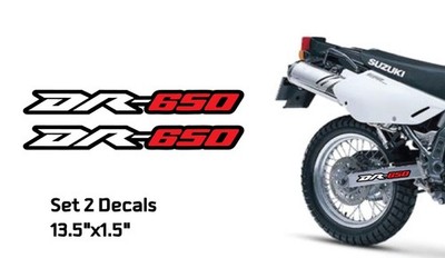 Swingarm Sticker Decals Graphic airbox tank 4 Red DR650 Dr 65 dirtbike ...