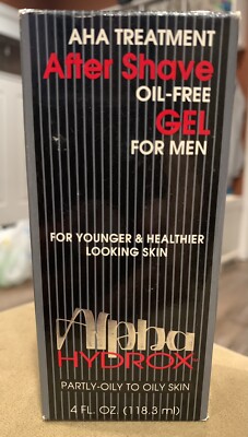 Alpha Hydrox AHA Treatment For Men After Shave Oil Free Gel 4oz New ...