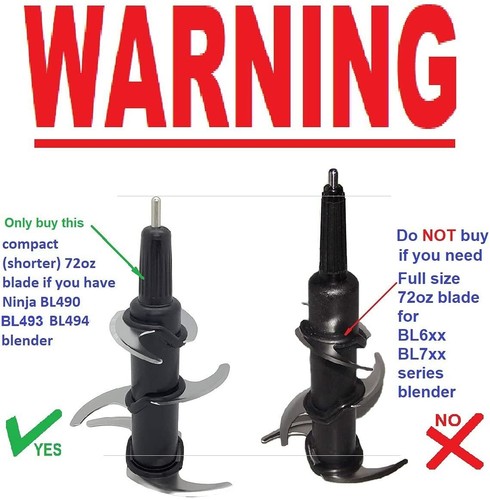 READ!__Ninja 6-Blade Assembly for 72oz Pitcher BL490 BL493 BL494 ...