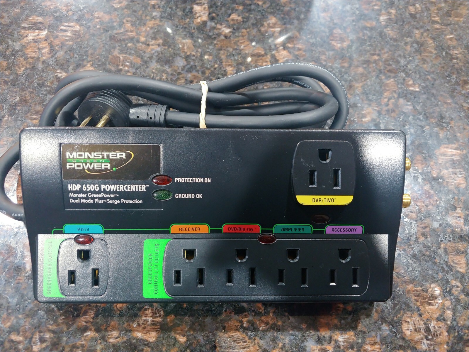 Monster Green Power HDP 650G Powercenter Dual Mode Plus Surge ...