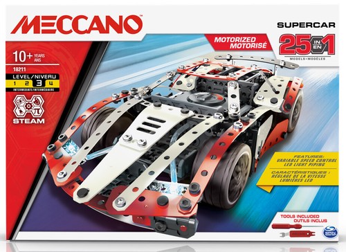 Meccano Multi Modèle De 25 - Super Voiture Metal Kit 6062054 Meccano ...