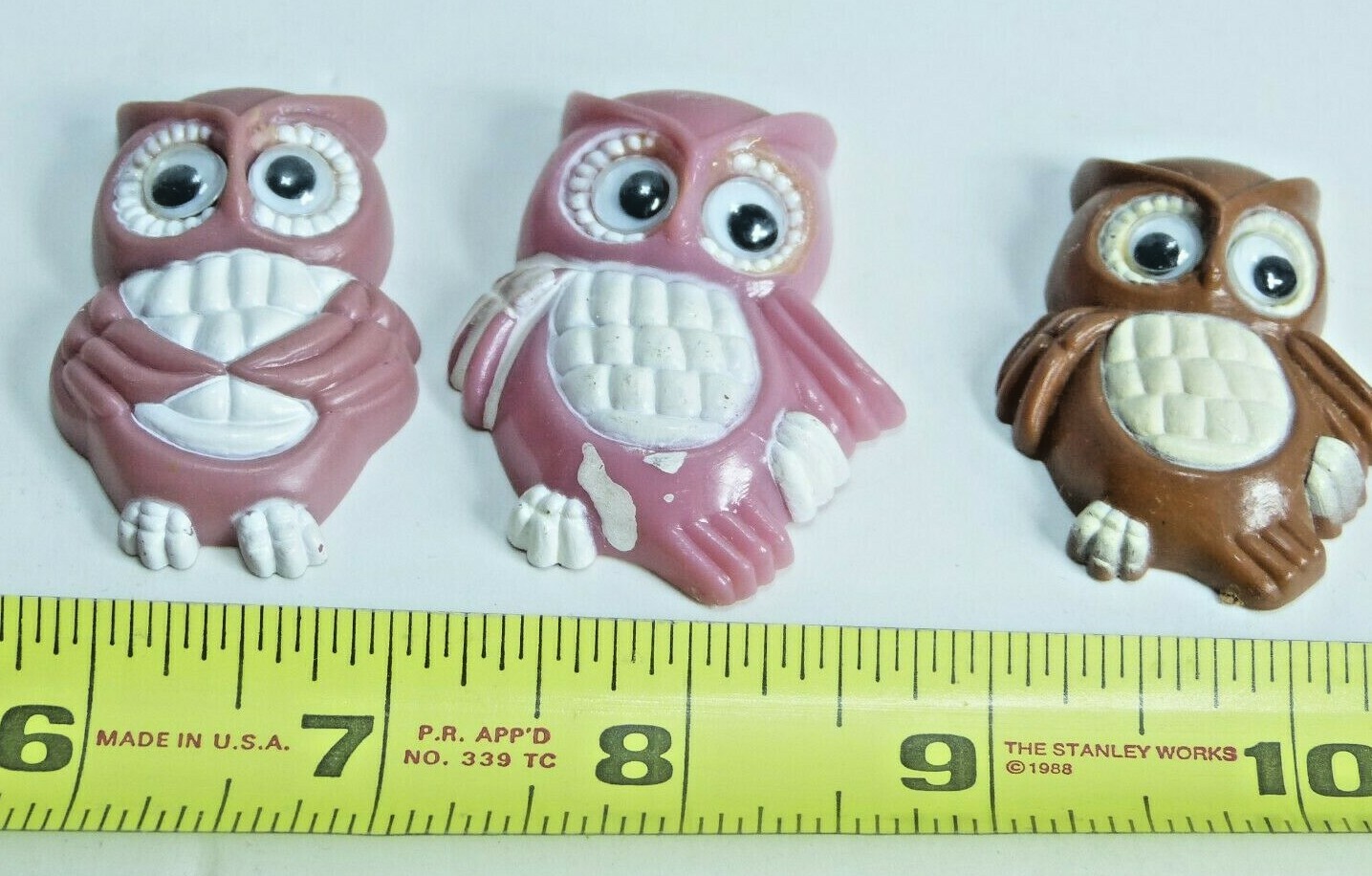 Vintage Lot of Owl themed Refrigerator Magnets and Owl pendant with ...