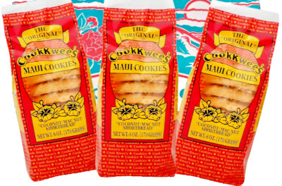 The Original Maui CookKwees Hawaii Cookies 3 Pack- 6 oz. Coco/Mac Nut ...