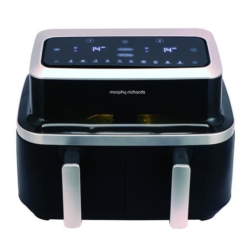 Morphy Richards 481003 Friteuse à air numérique double panier 8 L, noir | eBay