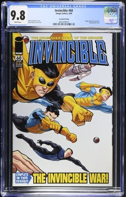 Invincible #60 CGC NM/M 9.8 White Pages 2nd Print Image 2009 | eBay