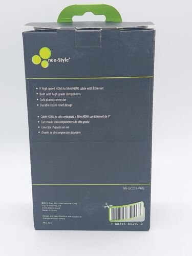 Neo-Style HDMI to Mini HDMI Type C Shielded AWG High Speed Ethernet ...
