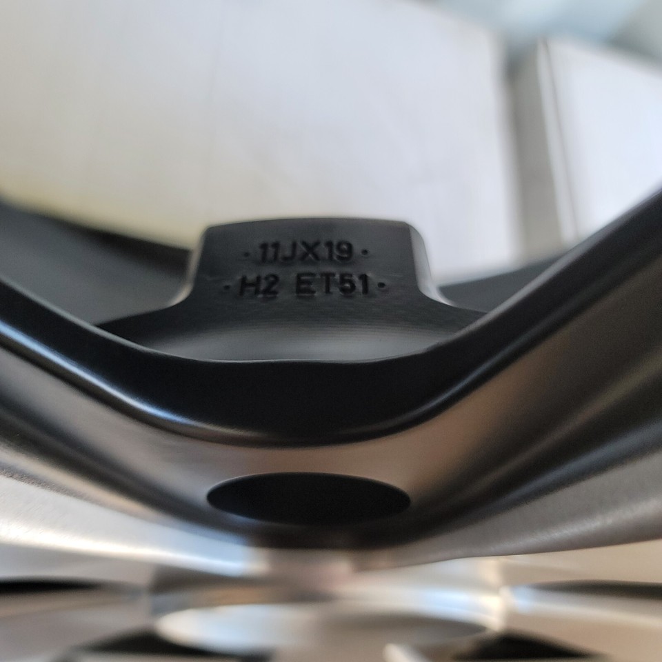 Genuine Fuchs 19 inch Wheel Satin Black Anodized Silver Porsche 19X11 ...