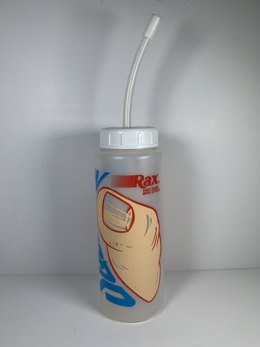 Vintage Rax Plastic Water Bottle With Straw My Main Squeeze Coke Rax ...