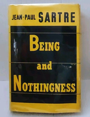 BEING AND NOTHINGNESS Jean-Paul Sartre 1956 HCDJ Existentialism Philosophy | eBay