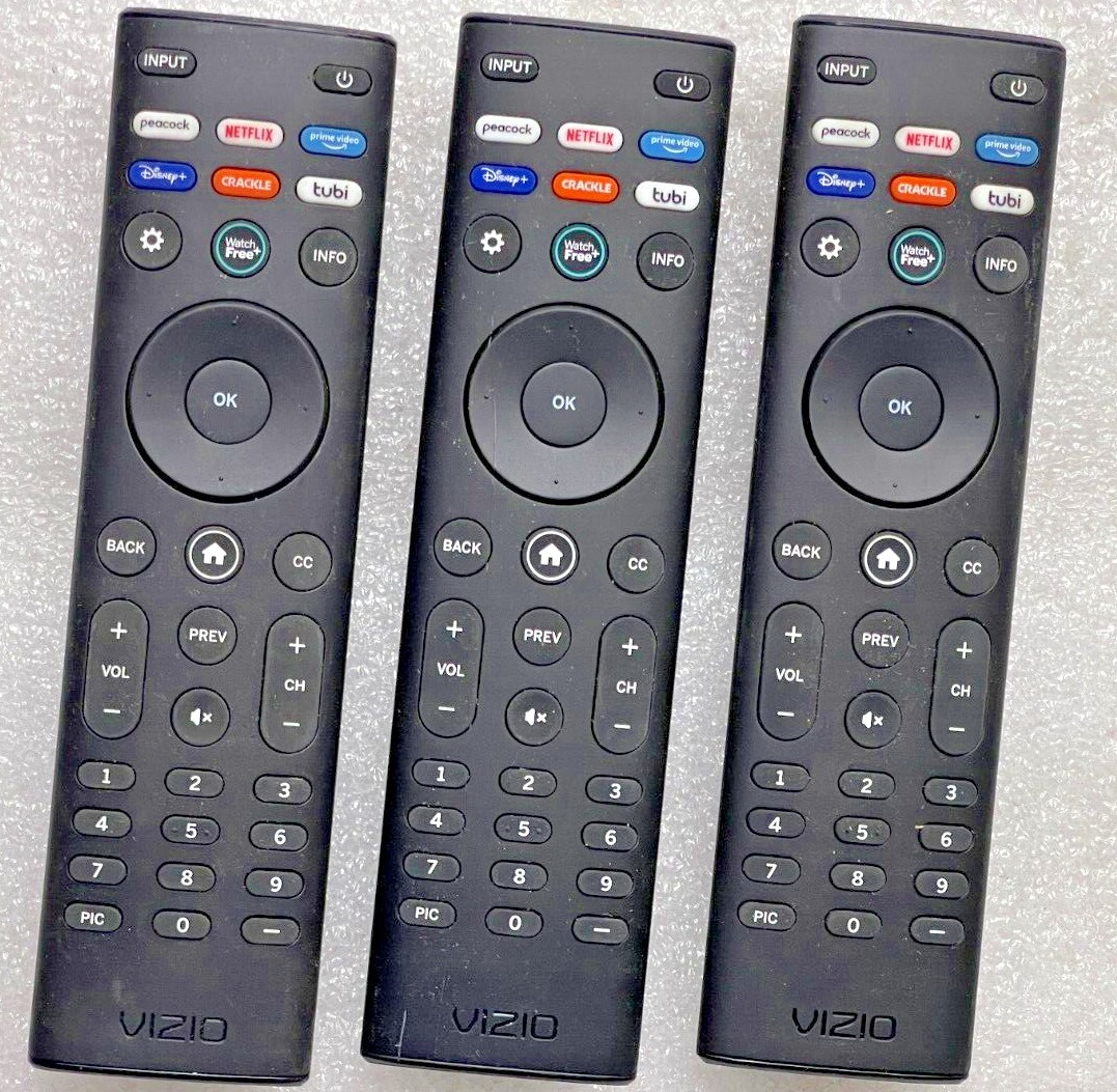 *Lot Of 3**Vizio XRT140 Remote With Peacock/Netflix/Prime/Disney+ ...