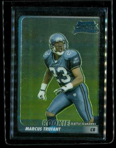 2003 TOPPS BOWMAN CHROME ROOKIE Football Card #127 MARCUS TRUFANT ...