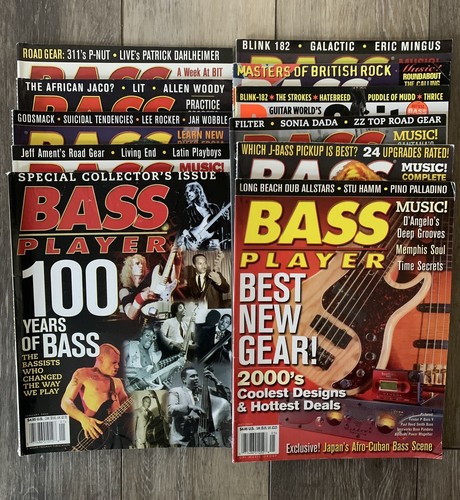 LOT OF 11 ISSUE BASS MAGAZINE Various 90s/00s incl special Ed | eBay