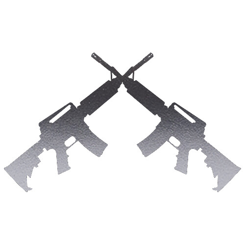 Crossed AR-15s sticker VINYL DECAL Military Service Hero Patriot ...