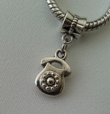 Telephone Rotary Phone Dangle Bead Fits European Style Charm Silver ...