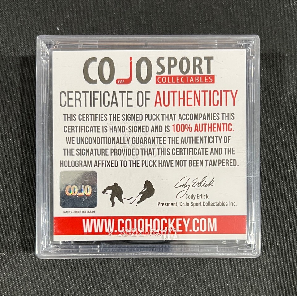 Peter Ing Signed Leafs Hockey Puck - "Gretzky Penalty Shot 1-5-1991 ...