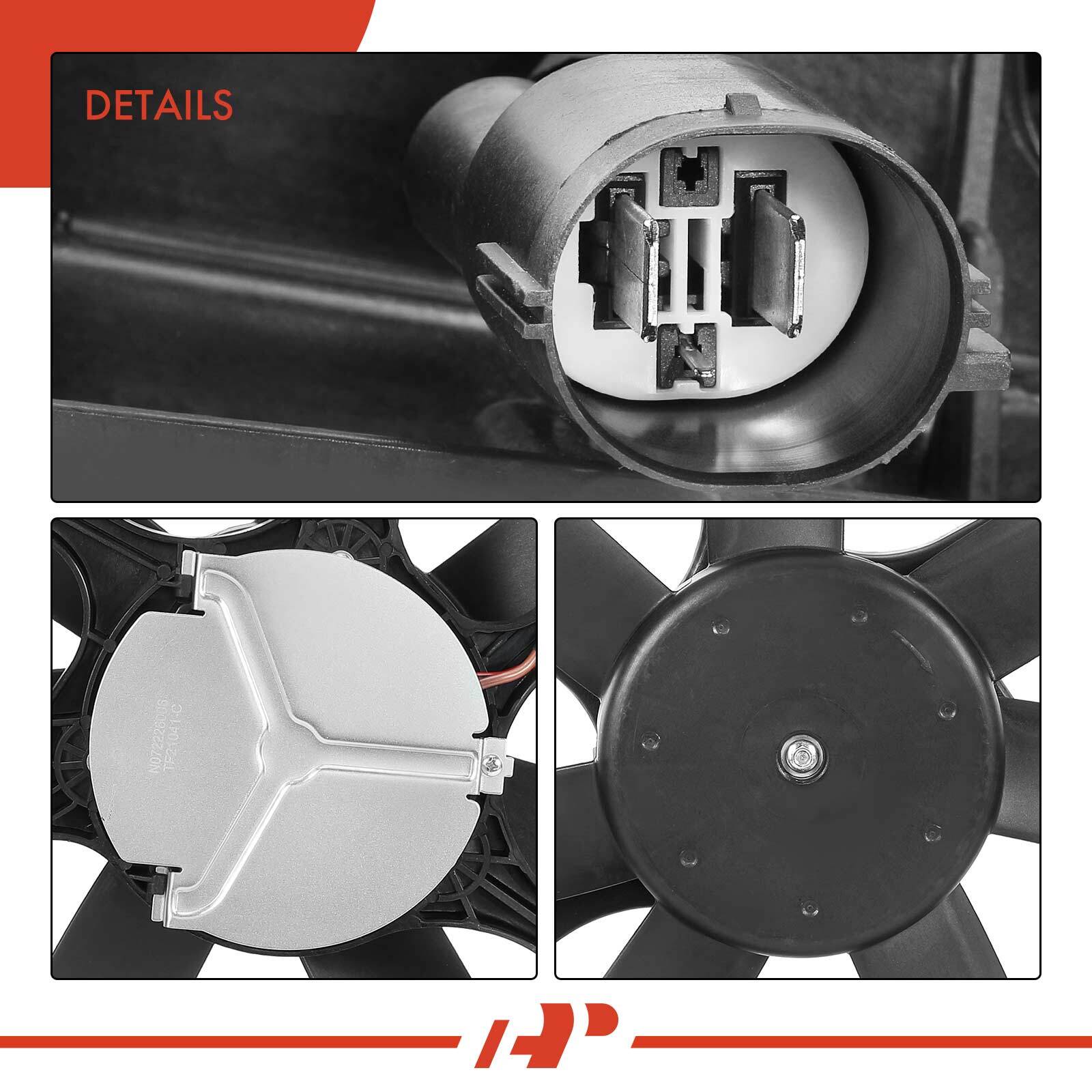 Radiator Cooling Fan Assembly w/ Shroud for Ford Fusion 2006-2009 ...