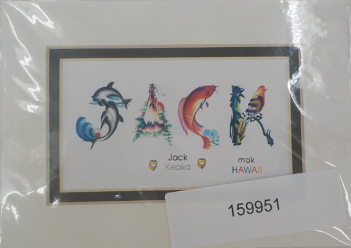 "JACK KEAKA" LETTER ART PRINT ARTIST MATTHEW MOK LONG FENG ZHI 5X7 ...
