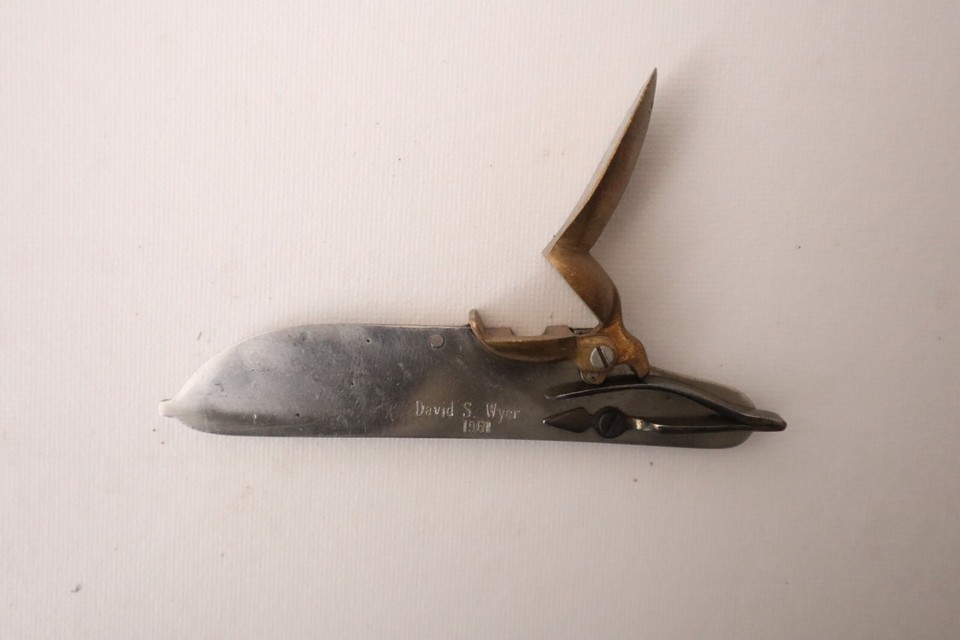 Vintage FUSIL BLACK POWDER FLINTLOCK LOCK BY David S. Wyer 1964 for ...