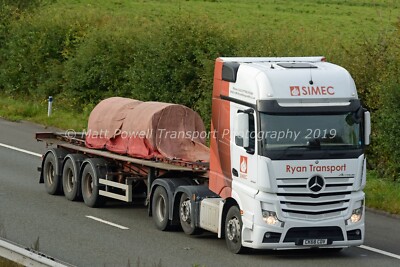 Truck Photo 12x8 - Mercedes Benz Actros - Ryan Transport - CK68 CDV ...