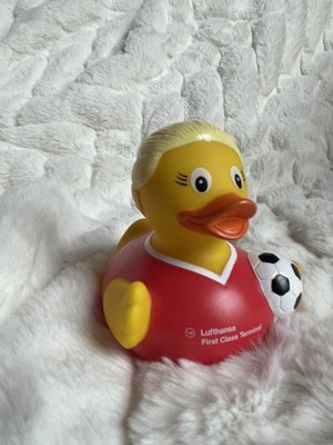 Lufthansa First Class Terminal Rubber Duck German Football Team Girl | eBay
