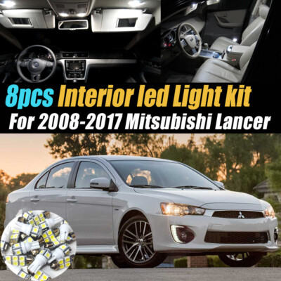 8Pc Car Interior LED Super White Light Bulb Kit for 2008-2017 ...