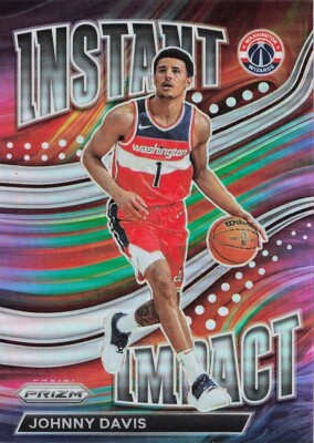 Johnny Davis Rookie Instant Impact Silver Prizm 2022-23 Basketball Card ...