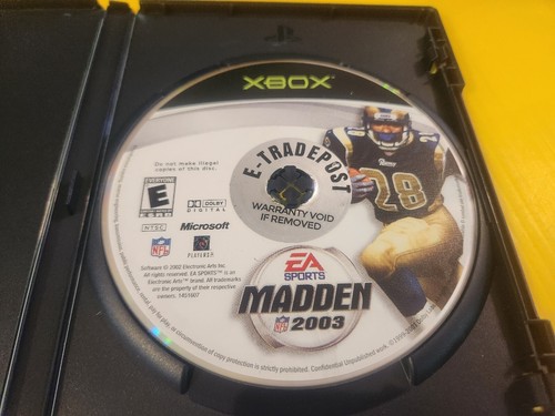 Madden NFL 2003 - Disc Only - Tested (Microsoft Xbox, 2002) | eBay