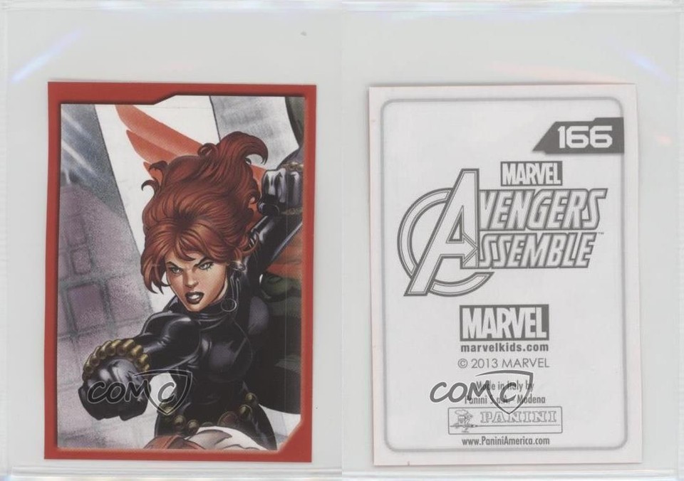 2013 Panini Marvel Avengers Assemble Album Stickers Black Widow #166 ...