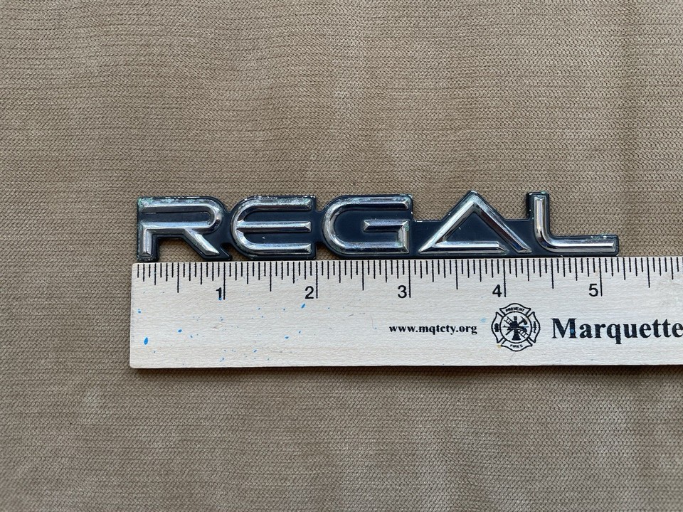 Vintage 1984 - 1987 Buick Regal Script Emblem Badge Ornament (ON-13-51 ...