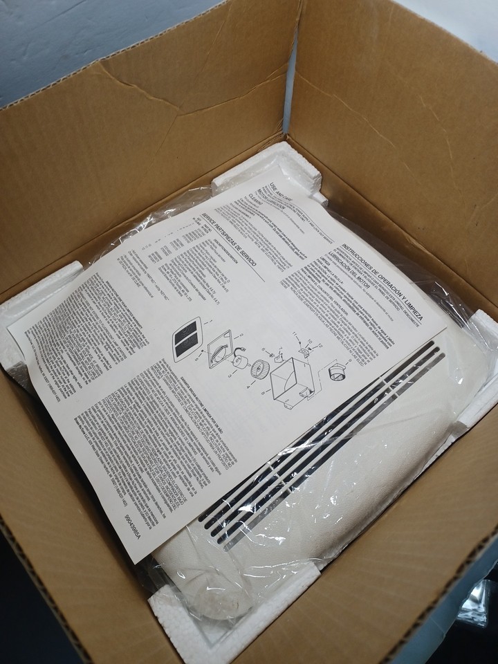 Broan NuTone Ventilation Fan Model 683 - 80 CFM, 2.5 Sones Bathroom ...