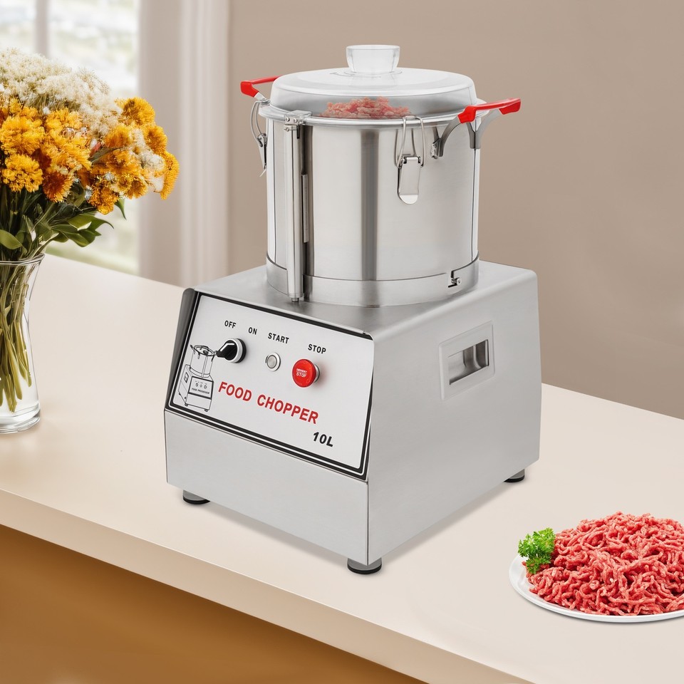 10L Commercial Food Processor Electric Food Chopping Machine Stainless ...