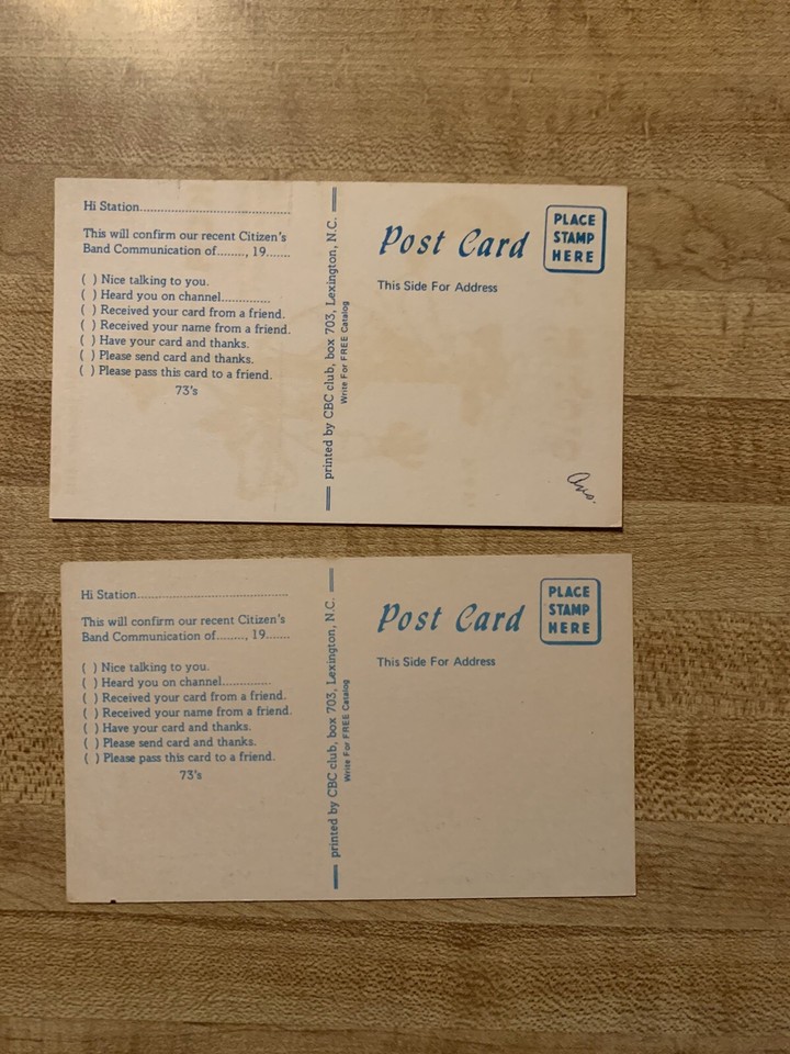 CB Ham Radio QSL Card Rare Find (2) Louisiana Misc 1M | eBay