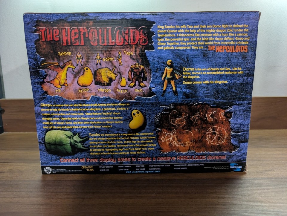 HERCULOIDS Play Set Dorno, Gleep & Tundro By TOYNAMI, RARE Hanna ...