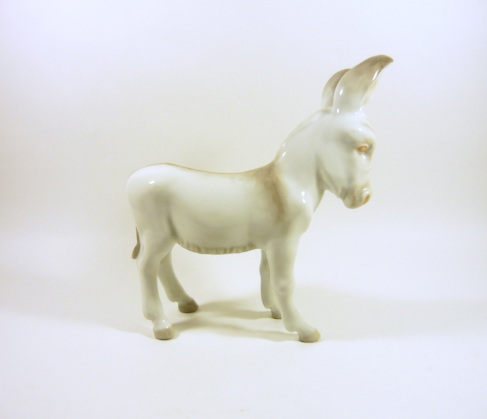 HEREND, WHITE DONKEY 9.3", HANDPAINTED PORCELAIN FIGURINE ! (P158) | eBay