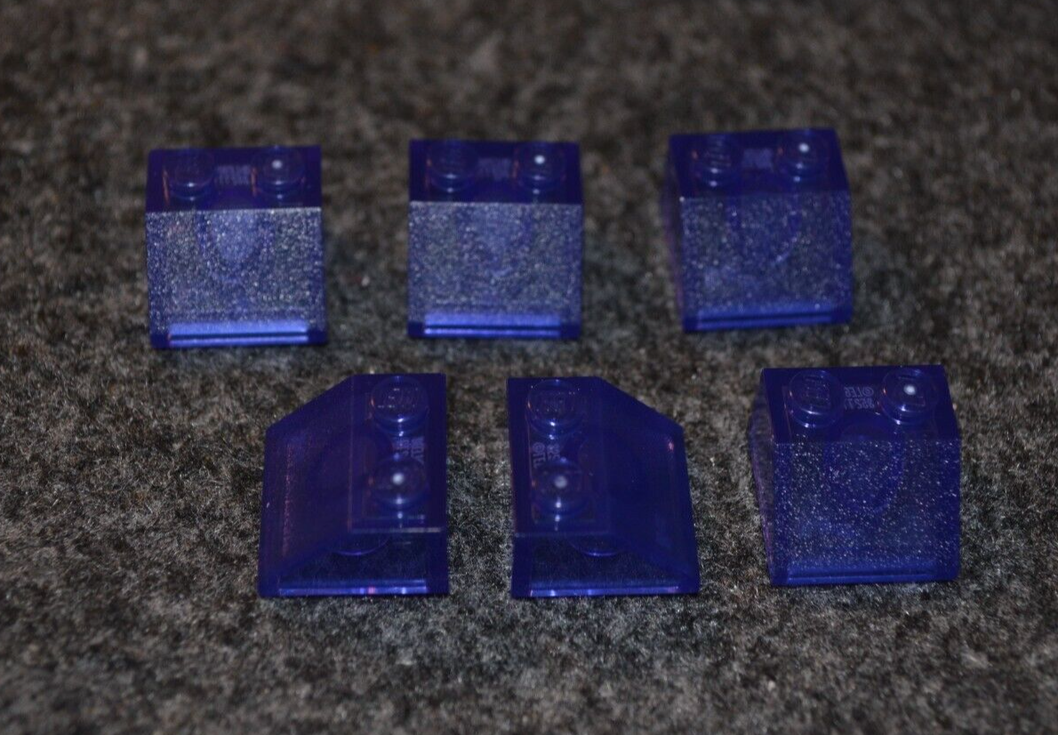 (6) 2x2 Purple Translucent Slope Bricks ~ Lego ~ NEW ~ | eBay
