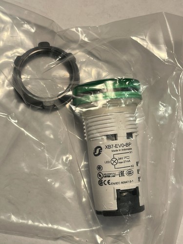 Schneider Electric, XB7-EV0-BP, Pilot Light, Green, 24VDC, 27mA ...