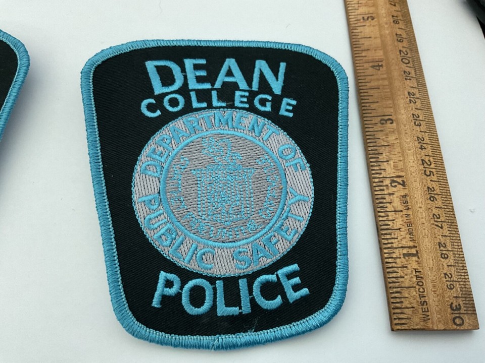 Dean College Police Massachusetts collectable patch set full size and ...