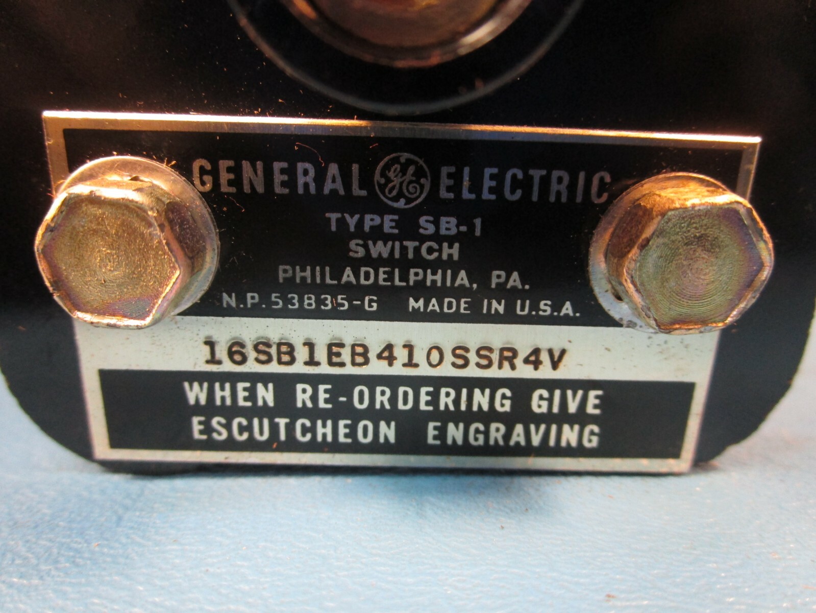 GE, General Electric, 16SB1EB410SSR4V, SB-1 Control Switch, 16SB | eBay
