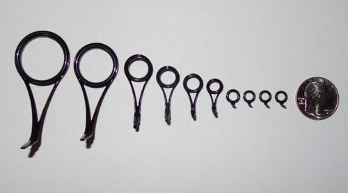 New Set 10 Fuji BLYAG BLAG Concept Black Alconite Fishing Rod Spinning ...