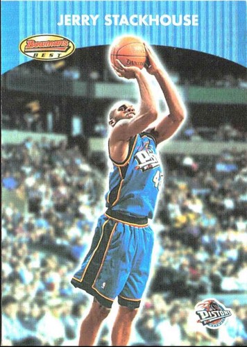 2001-02 Bowman's Best Jerry Stackhouse Detroit Pistons #24 | eBay