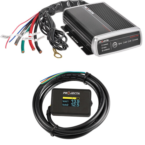 Projecta IDC25 DC to DC Charger 25Amp plus Projecta DBM100 Dual Battery ...