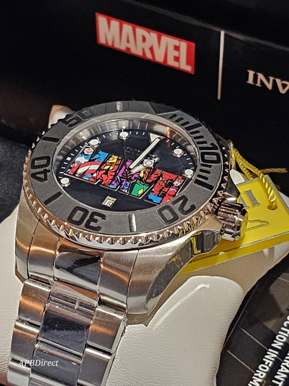 Invicta - Marvel #68 Logo - 50mm Limited Edition Flame-Fusion mens ...