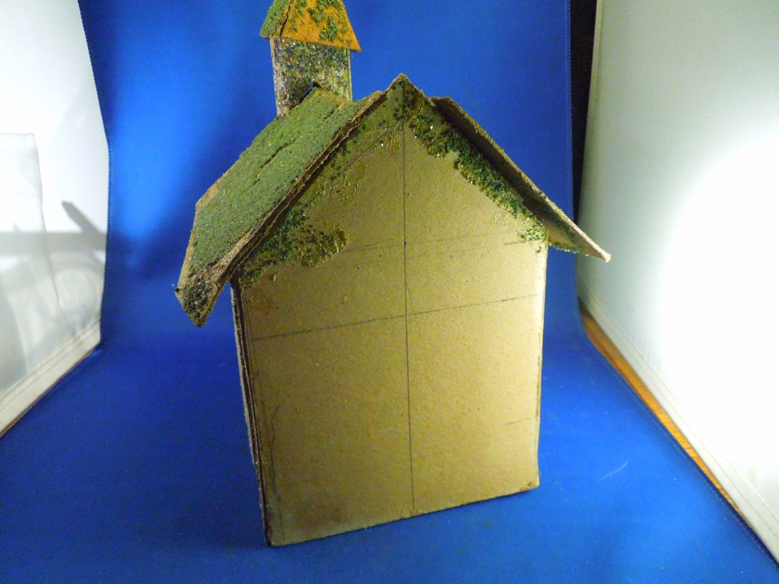 Vintage Train Garden Chapel Church Accessory Pressed Cardboard ...