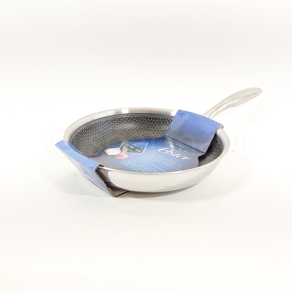 Oster Modessa 9.5" Fry Pan Nonstick Tri Ply Stainless Steel New | eBay