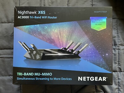 NETGEAR R7900P-100NAS Nighthawk X6 AC3000 Dual Band Smart WiFi Router ...