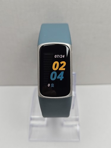 Fitbit Charge 5 Fitness Tracker Steel Blue GPS SpO2 Sleep Monitor W ...