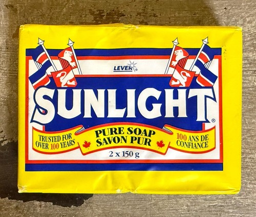 Vintage Sunlight Pure Soap Canadian Two Large Bars NOS READ Lot 2 for ...